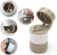 China Easy Open Hospital Pill Dispenser Box Tablet Cutter Crusher Box Grind Individual Medication for sale