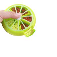 China Small weekly medicine dispenser mini kid pill box  7 cases  round tablet case for children or adult for sale
