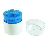 China Hot selling Cylndrical Weekly Pill Box Colorful Medicine Pill Case Organizer for sale