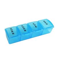 China Hot selling Cylndrical Weekly Pill Box Colorful Medicine Pill Case Organizer for sale