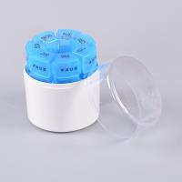 China Hot selling Cylndrical Weekly Pill Box Colorful Medicine Pill Case Organizer for sale