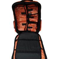 China Earthquake Rescue Backpack Travel First Aid Kit For Camping Hiking Fire Emergency Bag for sale