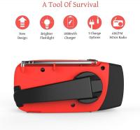 China Gear Kit Emergency Survival Supplies Hand Crank Solar Radio Charger Cell Phone Flashlight Usb for sale