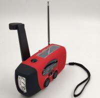 China Gear Kit Emergency Survival Supplies Hand Crank Solar Radio Charger Cell Phone Flashlight Usb for sale