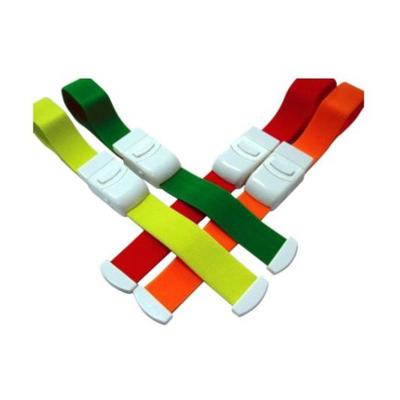 China Latex free colorful printed reusable emergency one hand use medical buckle touriquet for sale