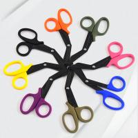 China Printed Logo on stainless steel Scissors to Cut Bandage Kinesiology Tape Colored Scissor Usual Cut Tapes for sale