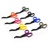 China Printed Logo on stainless steel Scissors to Cut Bandage Kinesiology Tape Colored Scissor Usual Cut Tapes for sale