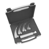 China Factory Direct Sale Metal Fiber Optic Bulb Flexible Laryngoscope Set for sale