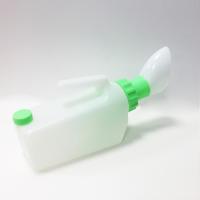 China anti back flow  Plastic Unisex 1000ML Urine Bottle Logo Printed Available Portable Urine Bottle for sale