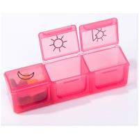 China 14 Day 2 Week Plastic Pill Dispenser Case For Seniors Colorful 21 Compartments for sale