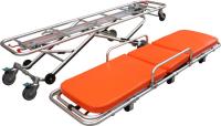China Emergency Folding Rescue Stretcher Foldable Ambulance Collapsible Stretcher Emergency Medical Kit For Car for sale