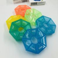 China Portable 7 Day Pill Box with Separate Compartments Pill Case to Hold Medication/Vitamins/Fish Oil and Supplements for sale