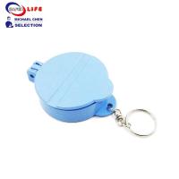 China Key Chain Pill Box Bottle Holder Splitters Aspirin Keychain Medication Holder Elderly Care 8cm for sale