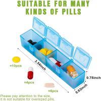China Hot Selling Electronic Smart Box Medicine Case 7Day 4 Times A Day Weekly Pill Dispenser Four groups of reminder alarms for sale