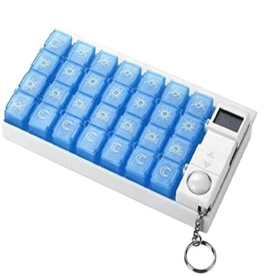 China Top fashion good selling medication box dispenser electronic medicine 7day pill case timer/ digital alarm reminder for sale