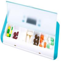 China Genuine Dispenser Electronic Smart Box reminder Lock Medicine Case with LED Electronic Timing Dispenser for sale