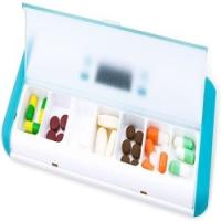 China Genuine Dispenser Electronic Smart Box reminder Lock Medicine Case with LED Electronic Timing Dispenser for sale