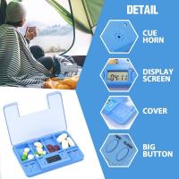China Good selling alarm timer travel self-timer pill box weekly organizer  pill dispenser electronic 4 Compartments case reminder for sale