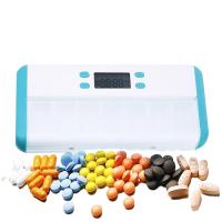 China electronic dispenser ma cb pill case timer Automatic Pill Dispenser with LED Electronic Timing Reminder and Smart Vibrating for sale