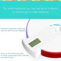 China Top fashion medication box dispenser electronic medicine 7day Digital pill case timer with 4 Groups Alarm Reminders for sale