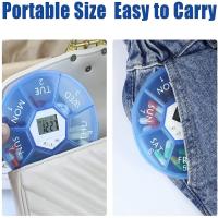 China Good Quality Case Medicine Case 7Day Holder Box Electronics Timing Dispenser Ma Cb One Electronic Pill Bottle Timer Lock for sale