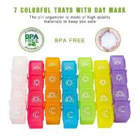 China Factory direct sale bottle electronics timing box alarm dispenser pill timer 4 Times a Day 7 Day Pill Box 28 pc for sale