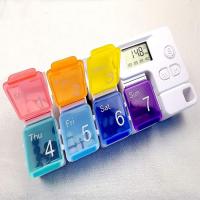China Top fashion medication box dispenser electronic medicine 7day pill case timer/alarm reminder for sale