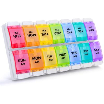 China Factory Box 2 Times Day Pica Pastilla Pastilleros Waterproof Aluminum Pill Case for sale