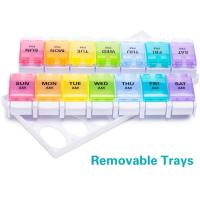 China Factory Box 2 Times Day Pica Pastilla Pastilleros Waterproof Aluminum Pill Case for sale