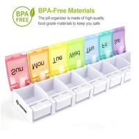 China Brand New Case 7Days Travel Timer Portable Storage Cases Organizer Monthly Pill Box for sale