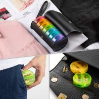 China 7 Day Am Pm Weekly Monthly Pill Dispenser Box With Alarm Case Travel Timer  15.4x9x6.5cm for sale
