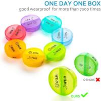 China 7 Day Am Pm Weekly Monthly Pill Dispenser Box With Alarm Case Travel Timer  15.4x9x6.5cm for sale