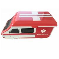 China Car Shape Medical Vehicle First Aid Kit Box Children Travel Creative Ambulance 23cm for sale
