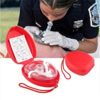 China Disposable Face Shield Cpr Mask With One Way Valve Heart Problem Mouth To Mouth Rescue Patient for sale