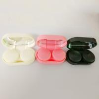 China colored contact lens case mini cute contact lens case with mirror for sale