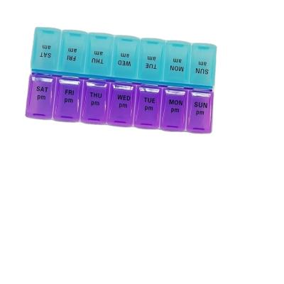 China Wholesale gift premium  detachable am pm pill box  morning afternoon pill box promotion oem weekly pill box for sale