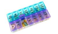 China Wholesale gift premium  detachable am pm pill box  morning afternoon pill box promotion oem weekly pill box for sale