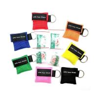 China Medical manikin use One way valve Disposable CPR keychain face shield LIFE KEY for sale