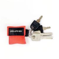 China Medical manikin use One way valve Disposable CPR keychain face shield LIFE KEY for sale