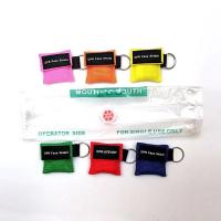China Medical manikin use One way valve Disposable CPR keychain face shield LIFE KEY for sale