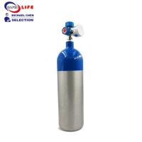 China 2L First Aid Equipment Supplies Medical Aluminum Cylinder Oxygen Tank Bottle Container for sale
