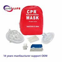 China CPR manikin face shields first aid training CPR mask  one way value face shield for sale