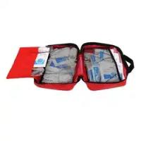 China Red Nylon Portable First Aid Kit Outdoor Survival Bag for sale