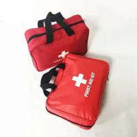 China Red Nylon Portable First Aid Kit Outdoor Survival Bag for sale