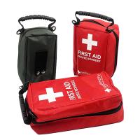 China Green Travel First Aid Kit Camping Hiking Outdoor Survival Kit Bag case Pouch Handle Sport Emergency Bag Red for sale