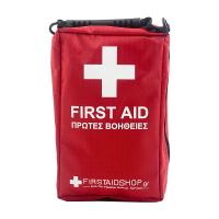 China Green Travel First Aid Kit Camping Hiking Outdoor Survival Kit Bag case Pouch Handle Sport Emergency Bag Red for sale