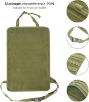China Tactical Truck Organizer Back Seat Storage Car Seat Storage Bag Molle Panels with Compartments Molle Bag for sale
