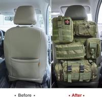 China Tactical Truck Organizer Back Seat Storage Car Seat Storage Bag Molle Panels with Compartments Molle Bag for sale