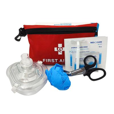 China Outdoor Home Emergency First Aid Kit with Anti-Suffocation Mask CPR Equipment Manual Power Source for Rescue Breathing Rescue for sale
