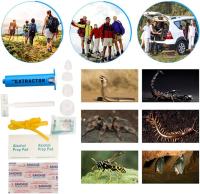 China Saferlife Emergency First Aid Kit for Snake Bites Bee Stings Venom Extractor Suction Pump Bonus CPR Face Shield  for Hiking for sale